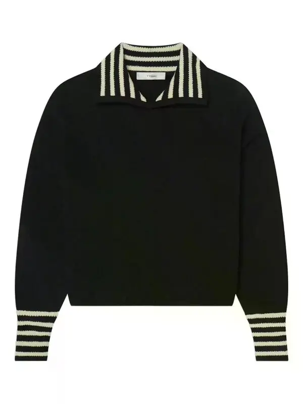 FRAME Striped Sweater - Black