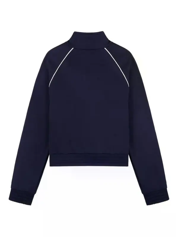Sporty & Rich Trimmed Zip-up Top