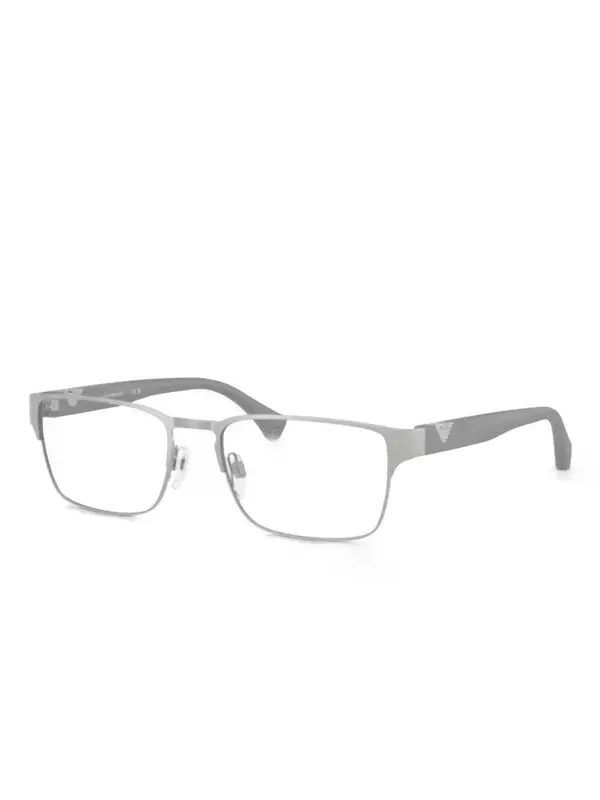 Emporio Armani Rectangle-frame Glasses - Grey