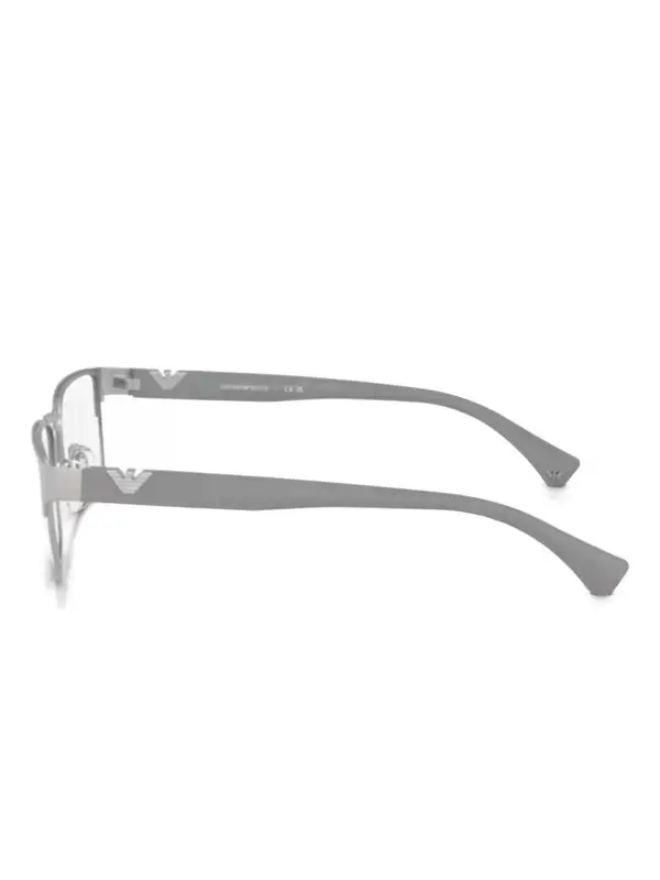 Emporio Armani Rectangle-frame Glasses - Grey