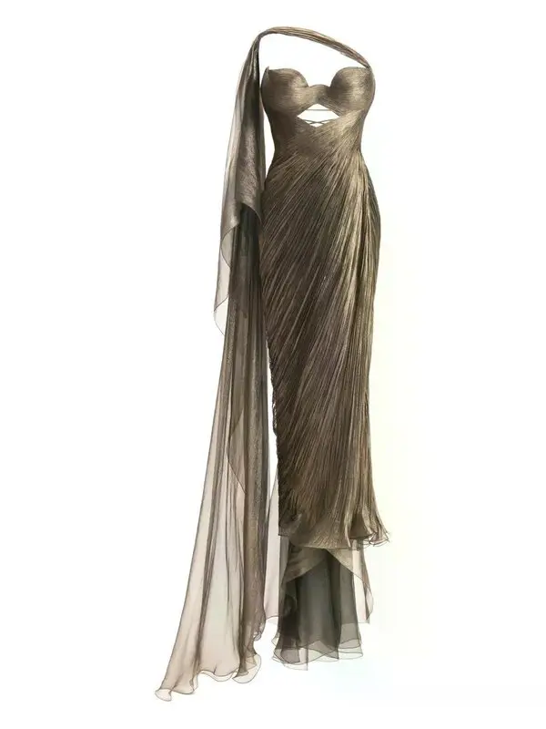 MARIA LUCIA HOHAN Yasmine One-shoulder Midi Dress