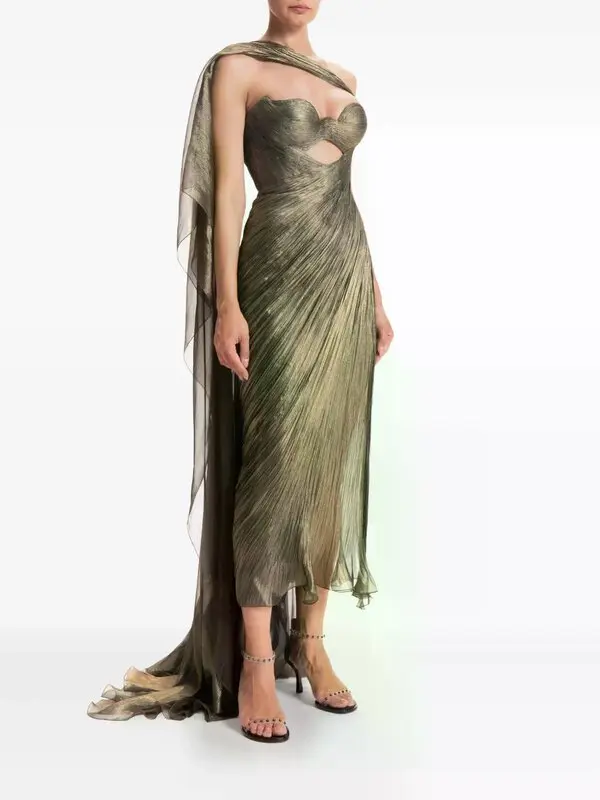 MARIA LUCIA HOHAN Yasmine One-shoulder Midi Dress
