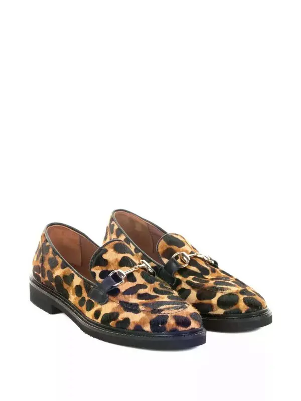 VIOLA RICCI Animal-pattern Loafers