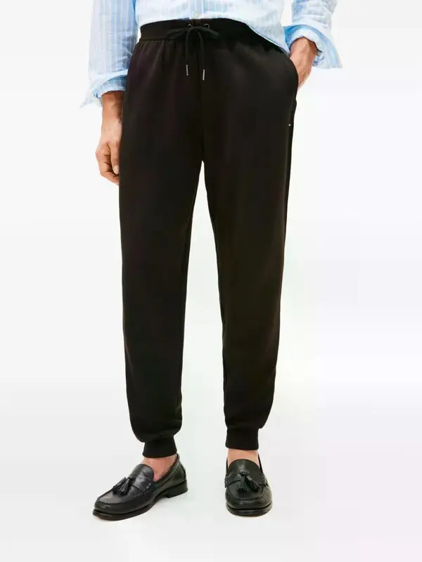 Tommy Hilfiger Flag Drawstring Track Pants - Black