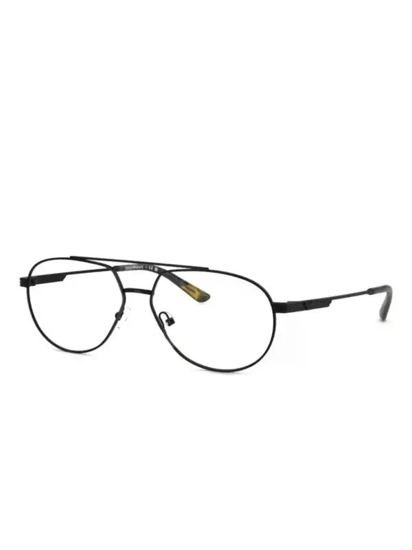 Emporio Armani Round-frame Glasses - Black
