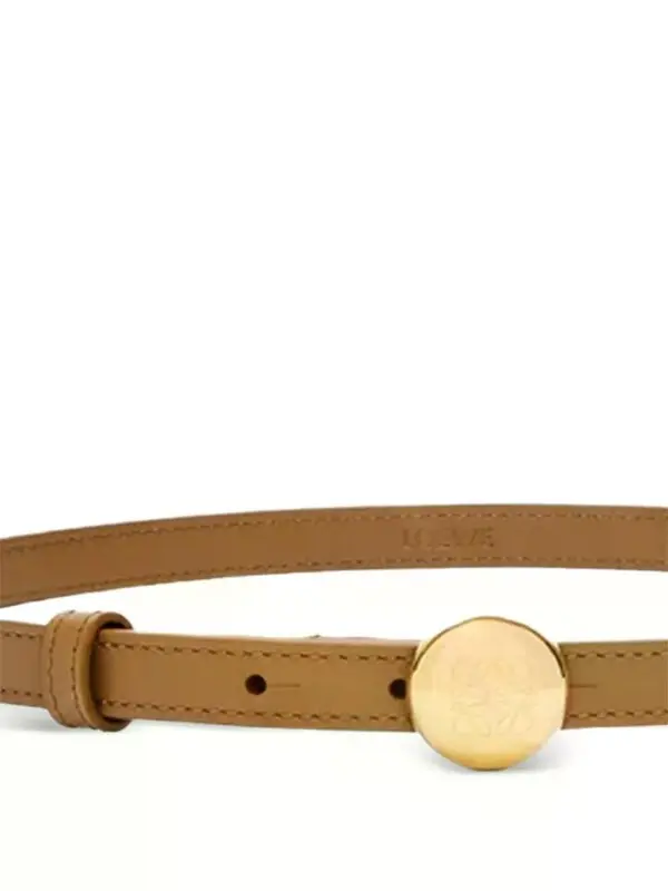 Loewe Pebble Leather Belt - Neutrals