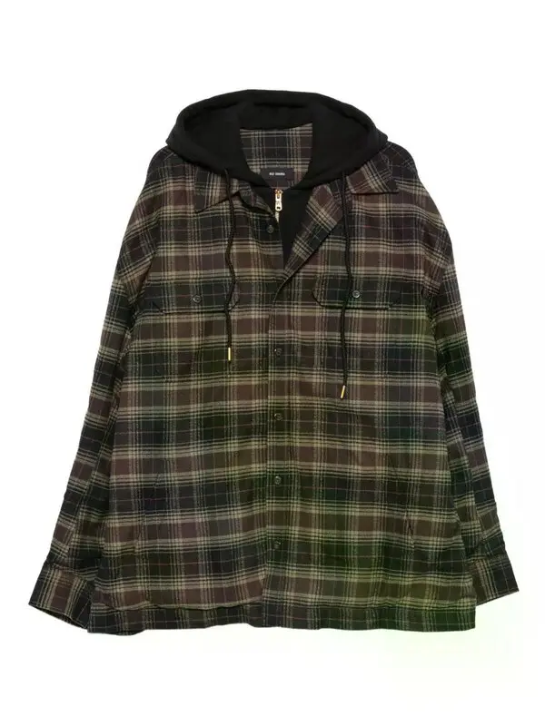 WILLY CHAVARRIA Ganadero Hooded Flannel Overshirt