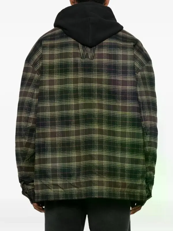 WILLY CHAVARRIA Ganadero Hooded Flannel Overshirt