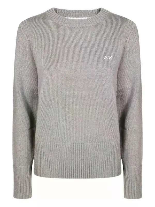 SUN 68 Long-sleeve Crew-neck Sweater - Grey