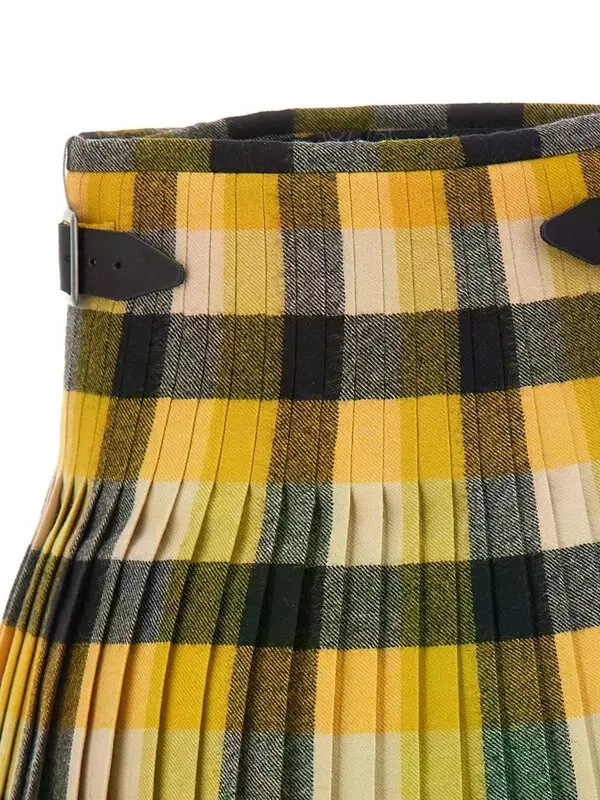 VIVIENNE WESTWOOD Pleated Mini Skirt - Yellow