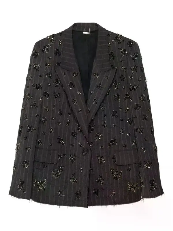 Simkhai Murphy Embellished Blazer - Grey