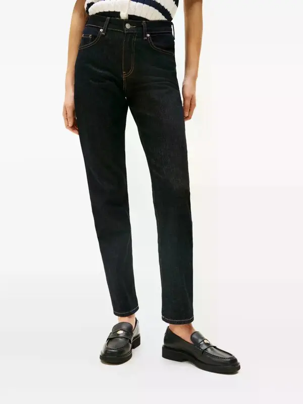 Tommy Hilfiger Logo-patch Jeans - Blue