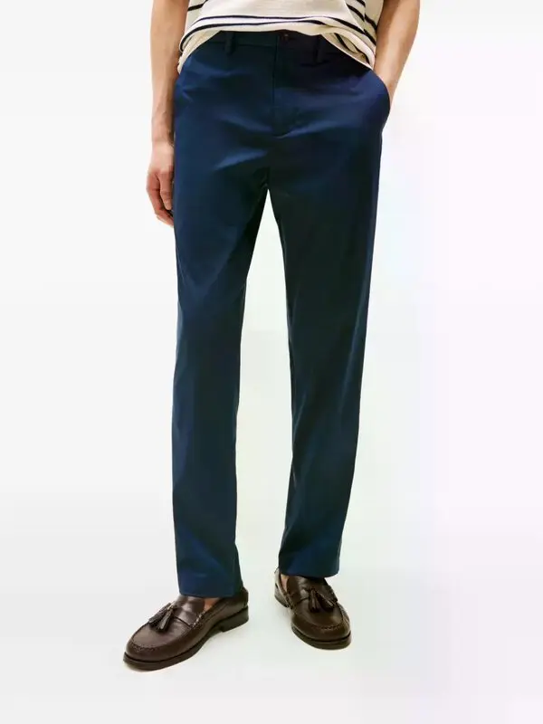 Tommy Hilfiger Button Logo-embroidered Trousers