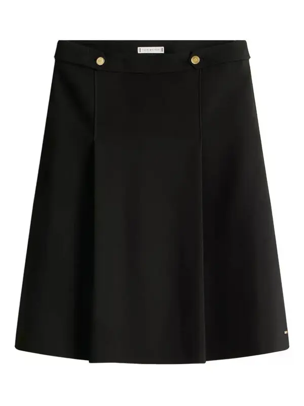 Tommy Hilfiger Button Detail Midi Skirt