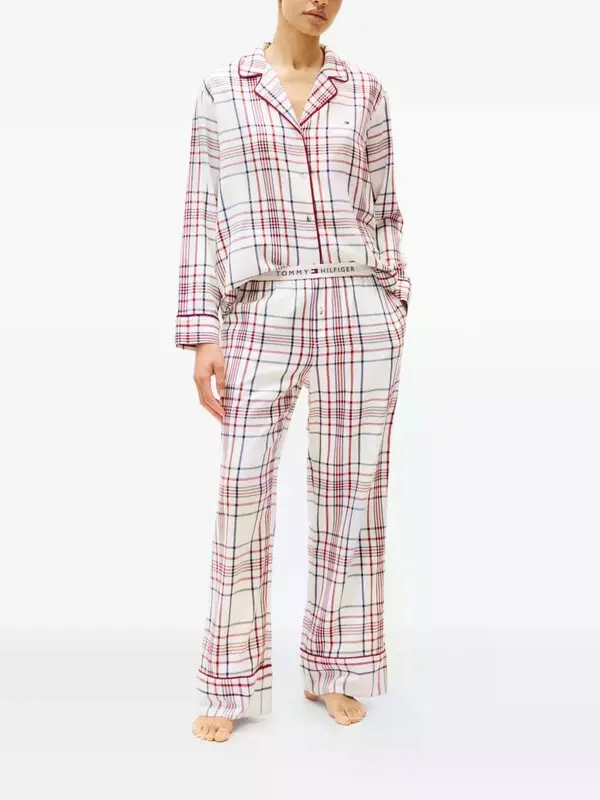 Tommy Hilfiger Plaid-pattern Pyjama Set