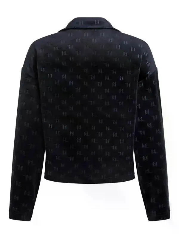 Karl Lagerfeld Monogram Velour Top