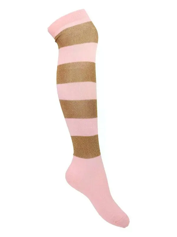 Marni Striped Over-the-knee Socks - Pink
