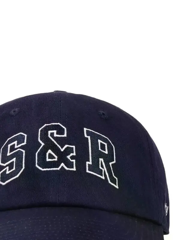Sporty & Rich Embroidered Baseball Cap - Blue