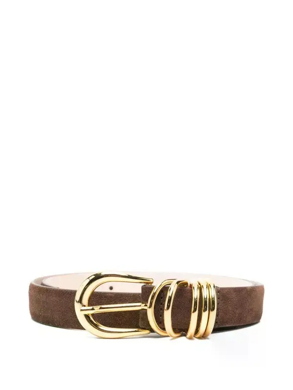 DEHANCHE Hollyhock Ring Buckle Belt - Brown