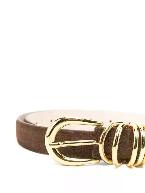 DEHANCHE Hollyhock Ring Buckle Belt - Brown