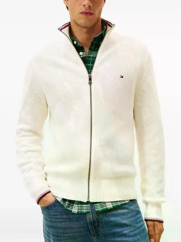 Tommy Hilfiger Zip Ribbed Cardigan