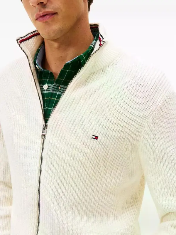 Tommy Hilfiger Zip Ribbed Cardigan