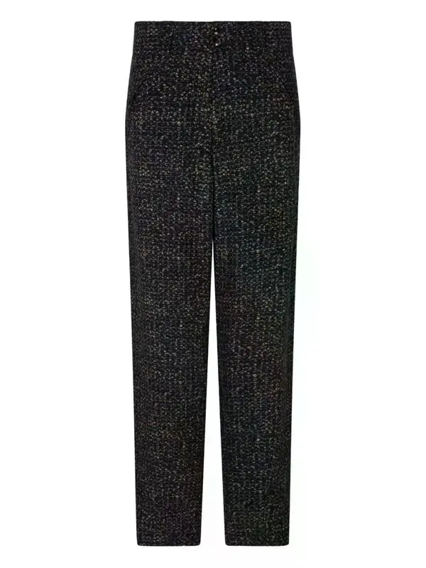 Giorgio Armani Mélange-effect Tailored Trousers