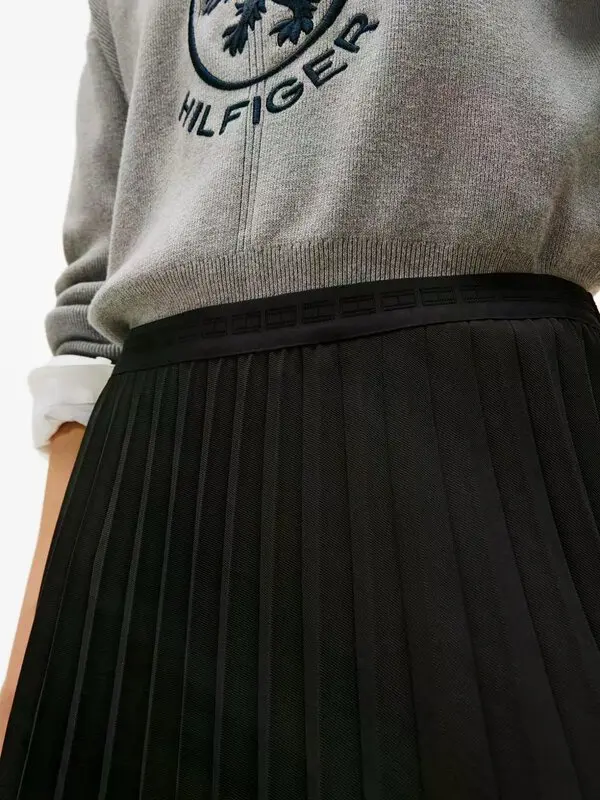 Tommy Hilfiger Pleated Skirt - Black