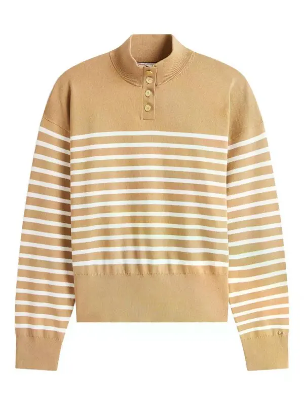 Tommy Hilfiger Striped Buttoned Sweater