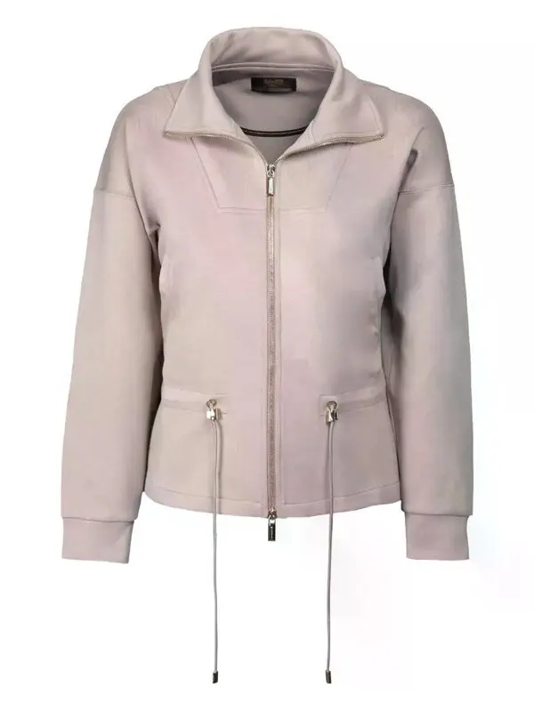 MOORER Derice Zip-up Sweatshirt - Neutrals