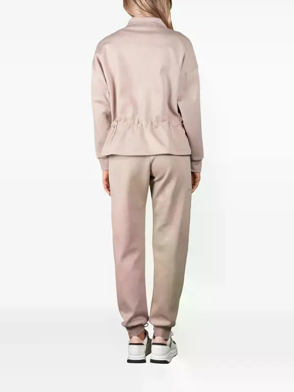 MOORER Derice Zip-up Sweatshirt - Neutrals