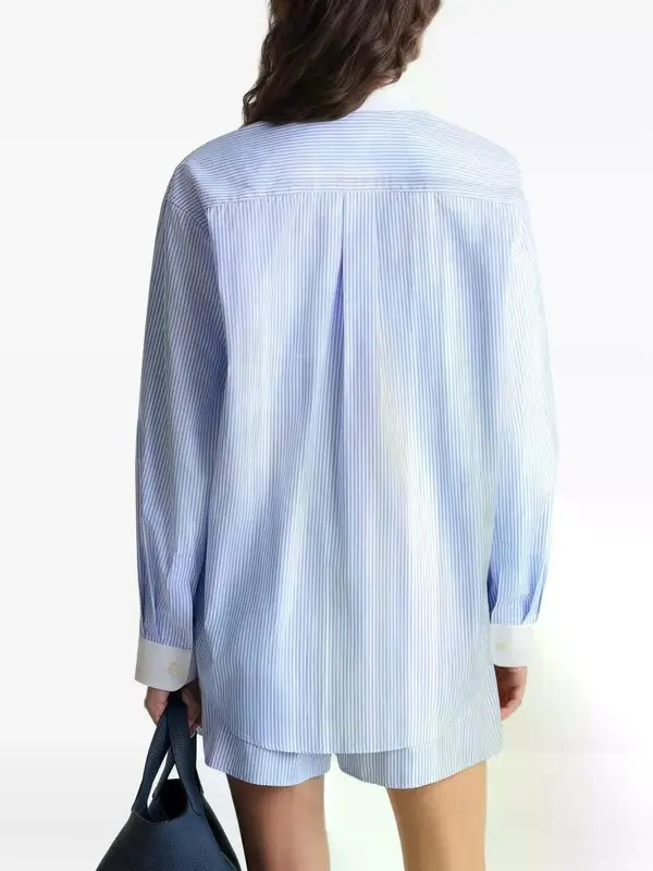 SPORTY & RICH Striped Pocket Shirt
