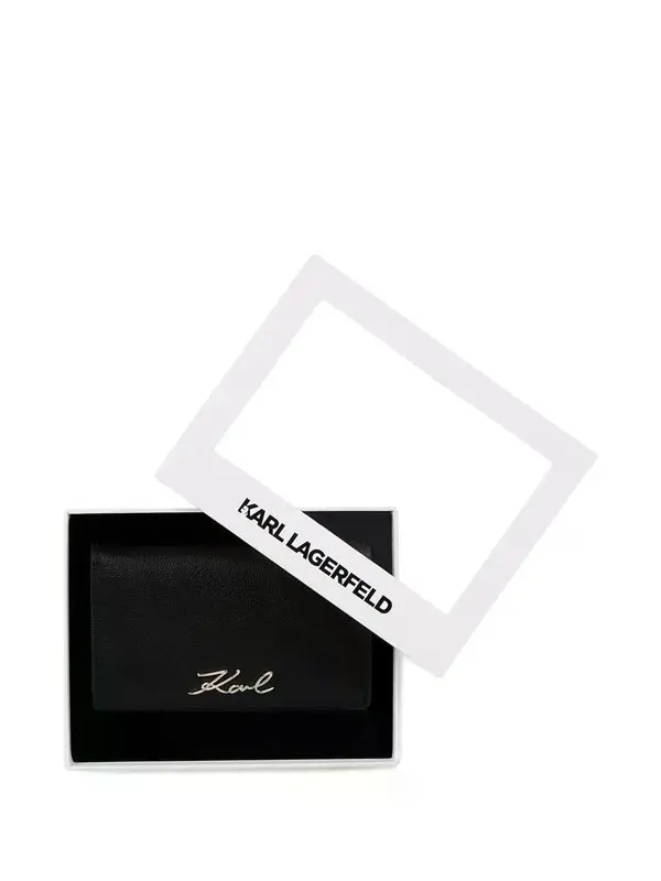 Karl Lagerfeld Signature Leather Wallet