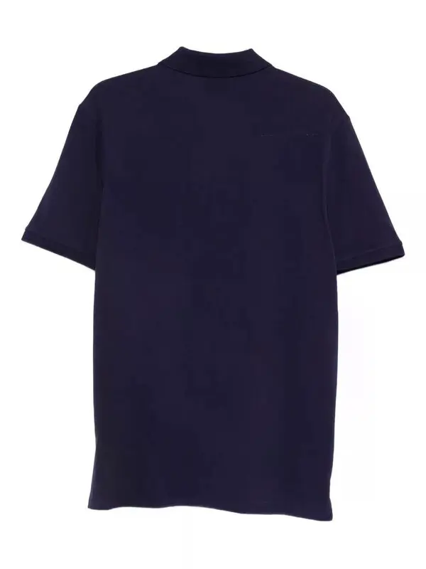 Hugo Donos Logo-detail Polo Shirt - Blue