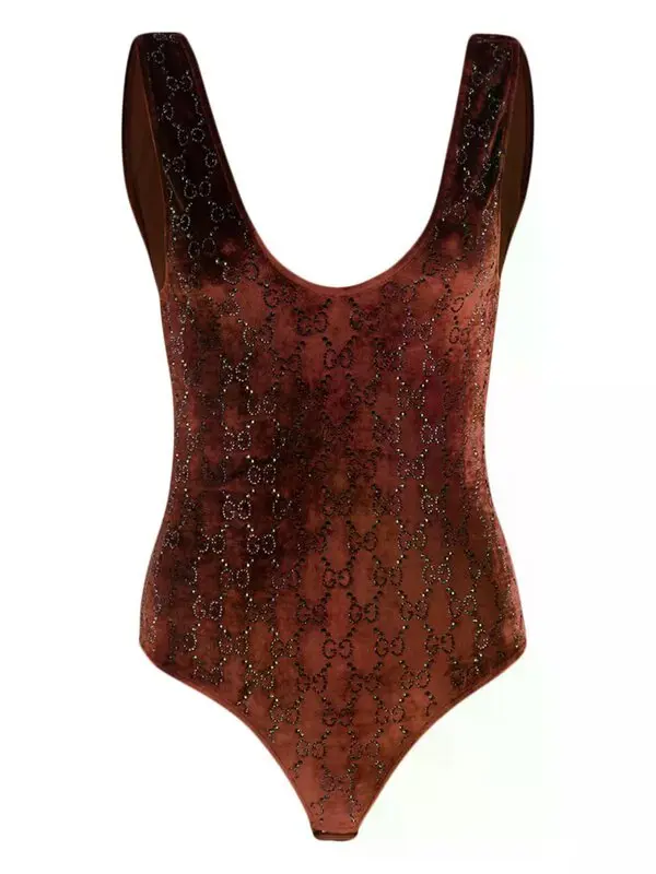 Gucci Cotton Bodysuit - Brown