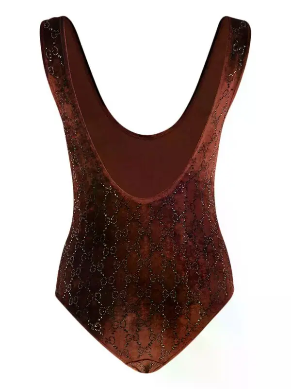 Gucci Cotton Bodysuit - Brown