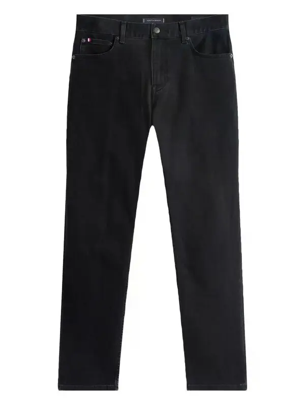 Tommy Hilfiger Logo-patch Jeans - Black