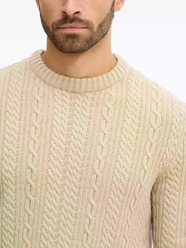 Barbour Cable-knit Crew-neck Sweater