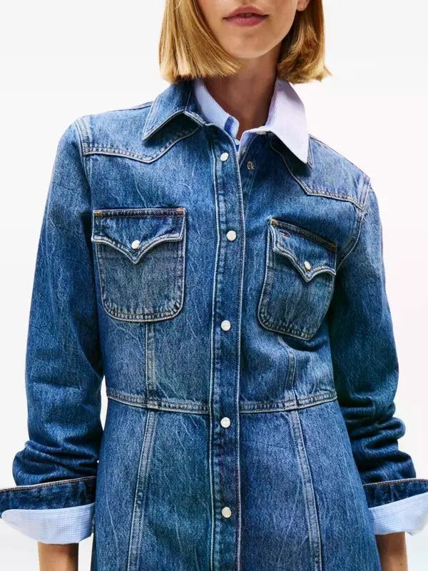 white christmas dresses Tommy Hilfiger Light Denim Cargo Dress main image 0