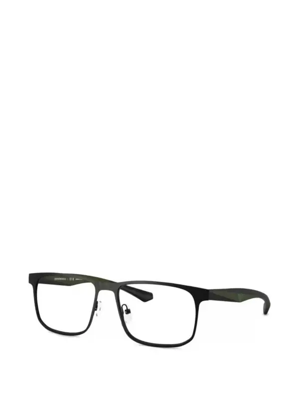 Emporio Armani Square Frame Eyeglasses - Black