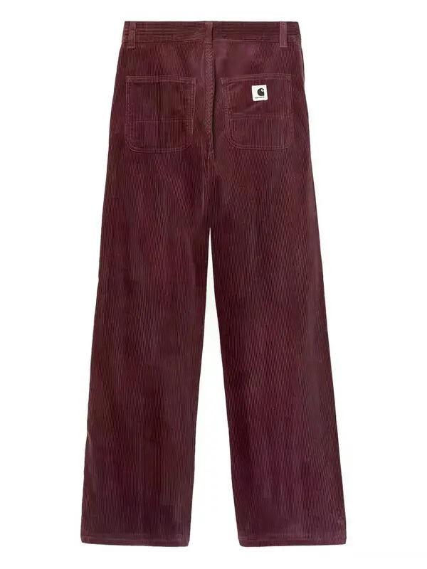 Carhartt Work In Progress Corduroy Trousers With Logo Patch