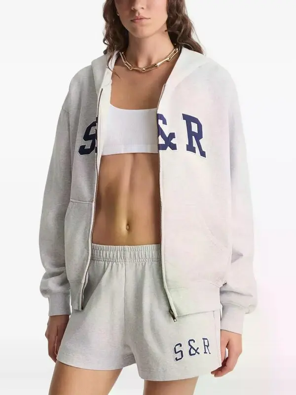SPORTY & RICH Logo Elasticated Shorts