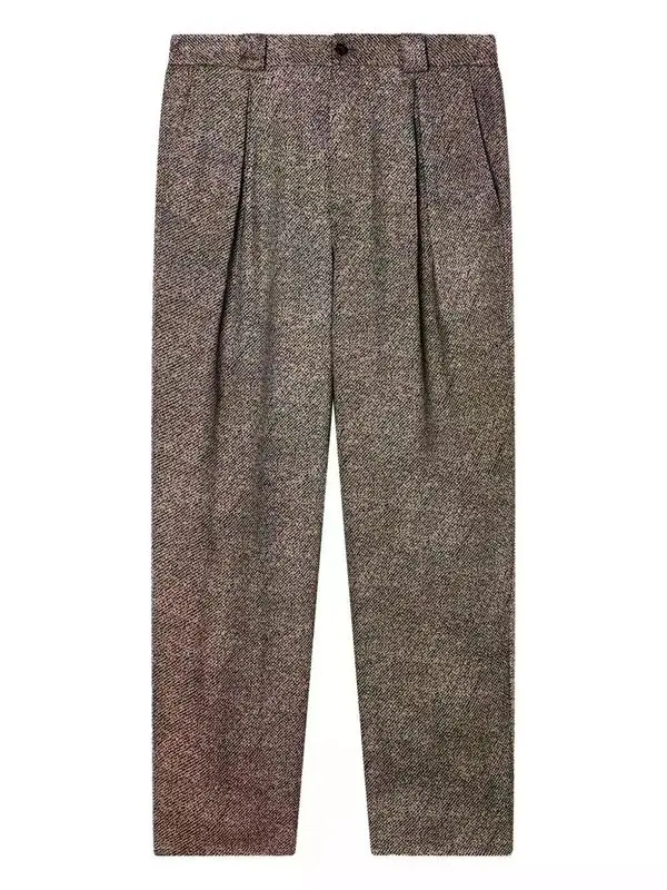 Giorgio Armani Pleated Herringbone Trousers