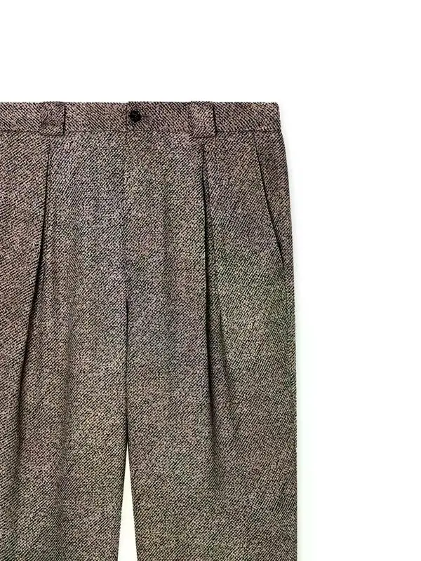 Giorgio Armani Pleated Herringbone Trousers