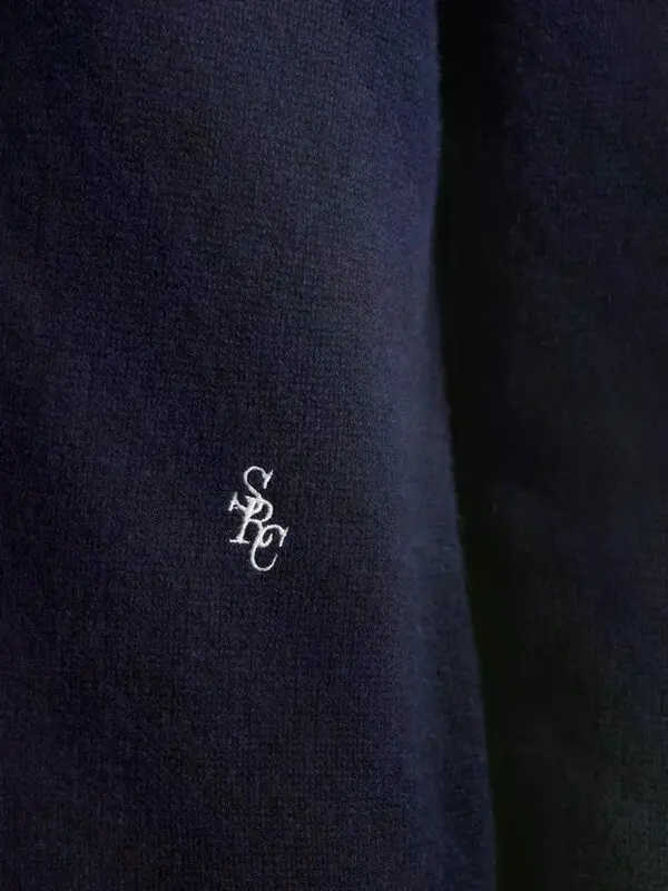 SPORTY & RICH Embroidered Sweater - Blue