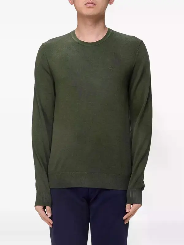 Michael Kors Embroidered Crew-neck Sweater