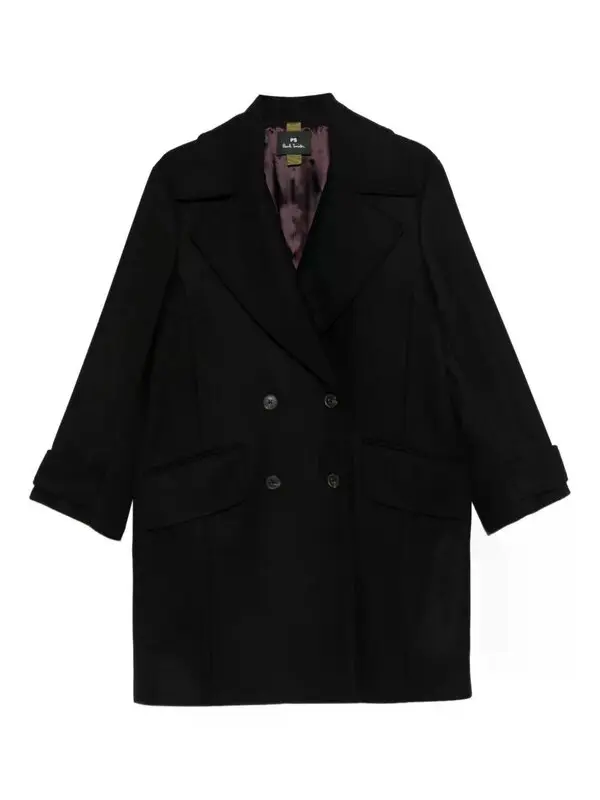 Paul Smith Double-breasted Coat With Pockets