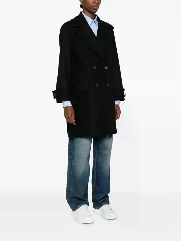 Paul Smith Double-breasted Coat With Pockets