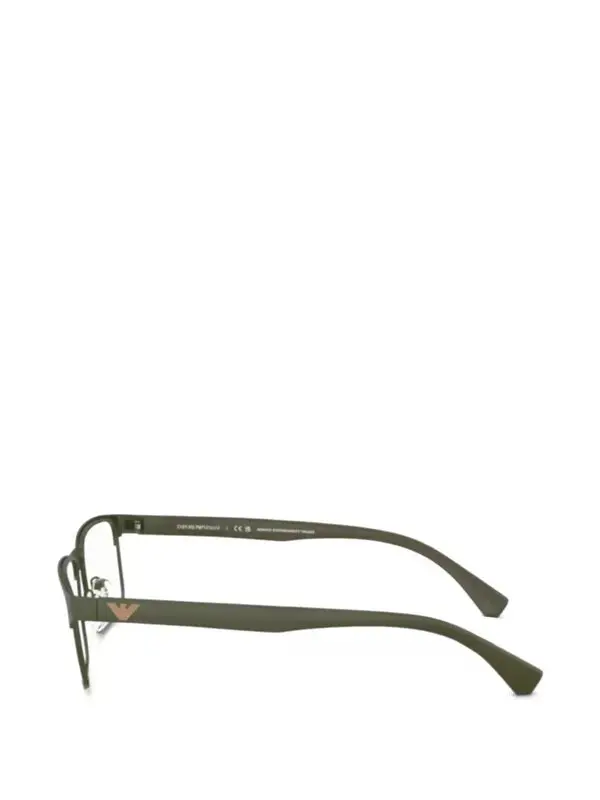 Emporio Armani Rectangle-frame Glasses - Green