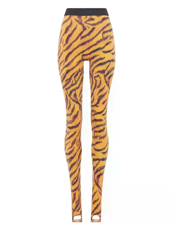 MARINE SERRE Tiger-print Leggings